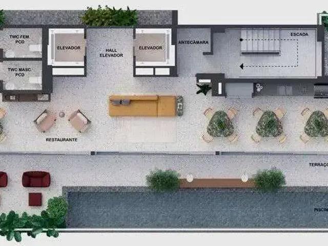 Kitnet / Stúdio para Venda em João Pessoa/PB Miramar 1 Quartos