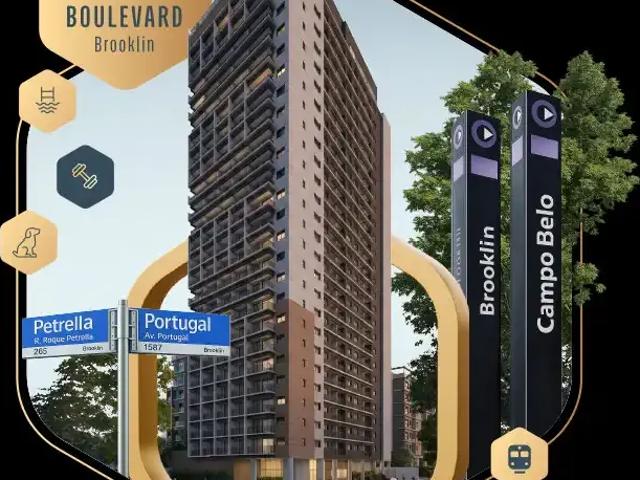 Kitnet / Stúdio para Venda em São Paulo/SP Brooklin Paulista 1 Quartos