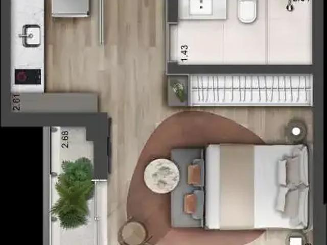 Kitnet / Stúdio para Venda em São Paulo/SP Sumaré 1 Quartos