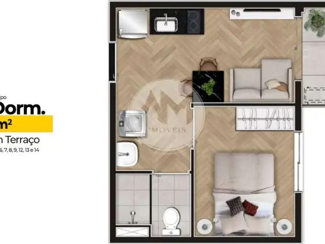 Kitnet / Stúdio para Venda em São Paulo/SP Pinheiros 1 Quartos