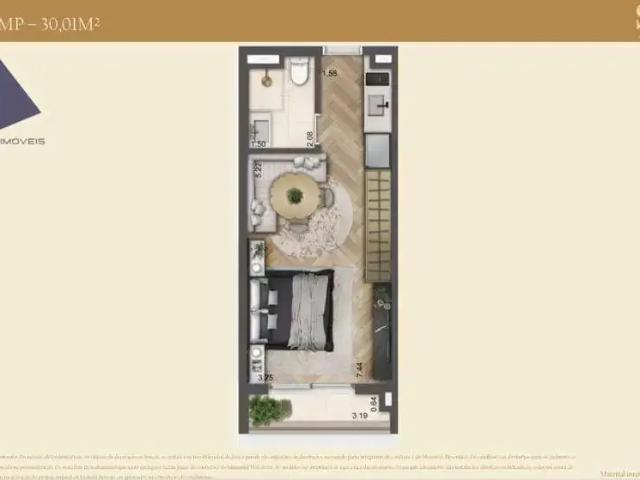 Kitnet / Stúdio para Venda em São Paulo/SP Vila Mariana 1 Quartos