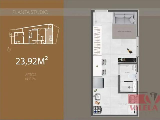 Kitnet / Stúdio para Venda em São Paulo/SP Vila Prudente 1 Quartos