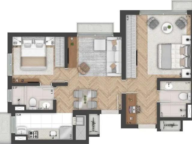 Kitnet / Stúdio para Venda em Porto Alegre/RS Partenon 1 Quartos