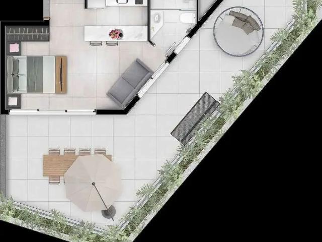 Kitnet / Stúdio para Venda em Porto Alegre/RS Petrópolis 1 Quartos