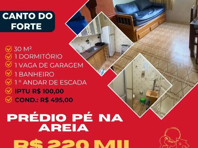 Kitnet / Stúdio para Venda em Praia Grande/SP Canto do Forte 1 Quartos