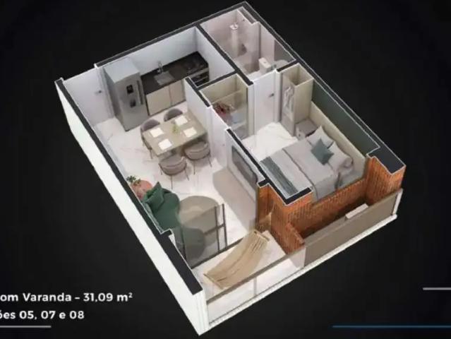 Kitnet / Stúdio para Venda em Recife/PE Várzea 1 Quartos