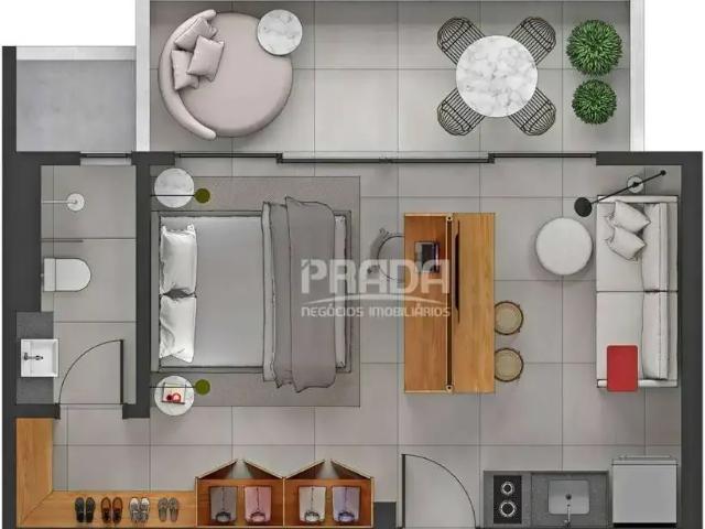 Kitnet / Stúdio para Venda em Uberlândia/MG Gávea 1 Quartos