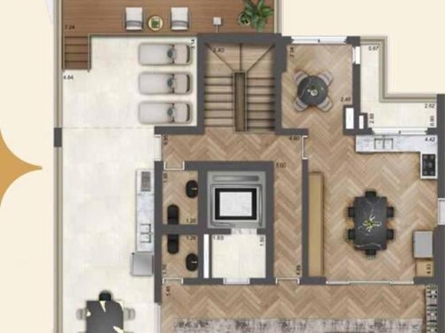 #KLABIN IMPERDIVÉL APTO 632 M² 4 SUITES GARDEM COM PISCINA REQUINTE E LUXO