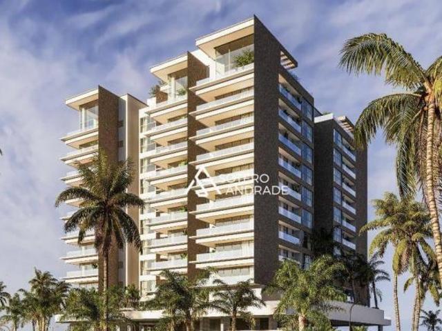 LANÇAMENTO NA PRAIA MASSAGUAÇU, APTO COM 157M² DE ÁREA CONSTRUÍDA E VISTA PARA O MAR