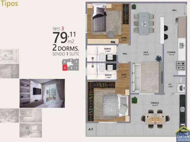 Apartamento 2 dorms no Forte Parcela Direto Construtora!