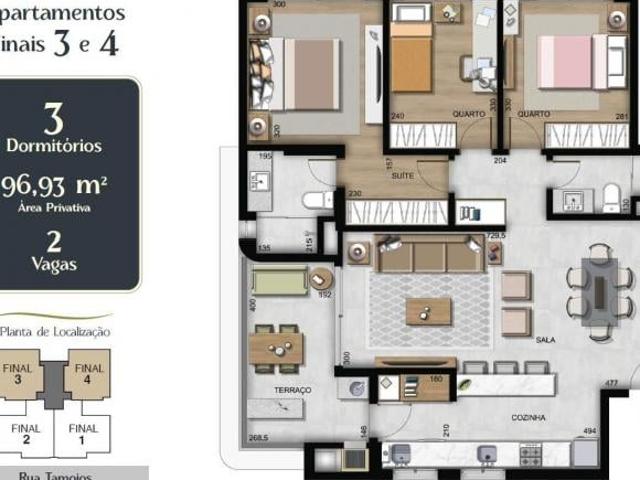 Lançamento no Vila Izabel 3 quartos 2 vagas 97 m² privativos