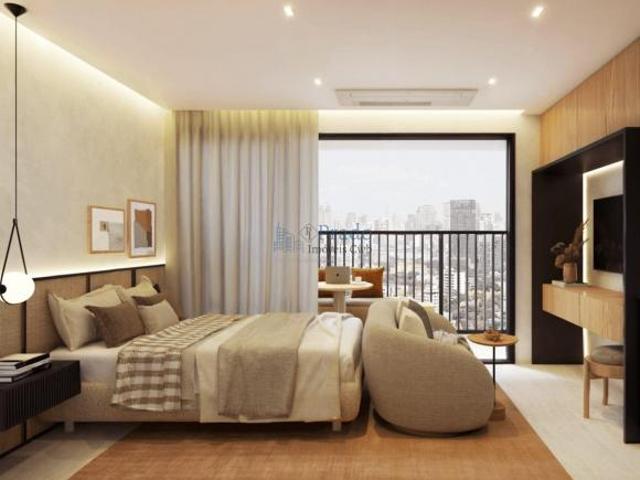 Lançamento à venda, 25 m² privativos, 1 dormitório, sacada com churrasqueira,Bigorrilho, Curitiba, P