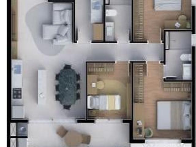 LANÇAMENTO ÁGUA VERDE APTO 101,93M² 3 QUARTOS 1 SUÍTE 2 VAGAS