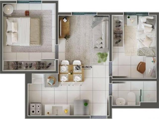 LANÇAMENTO! Apartamento com 2 dormitórios à venda, 36 m² A partir de R$ 224.900 Unique Sabiá S