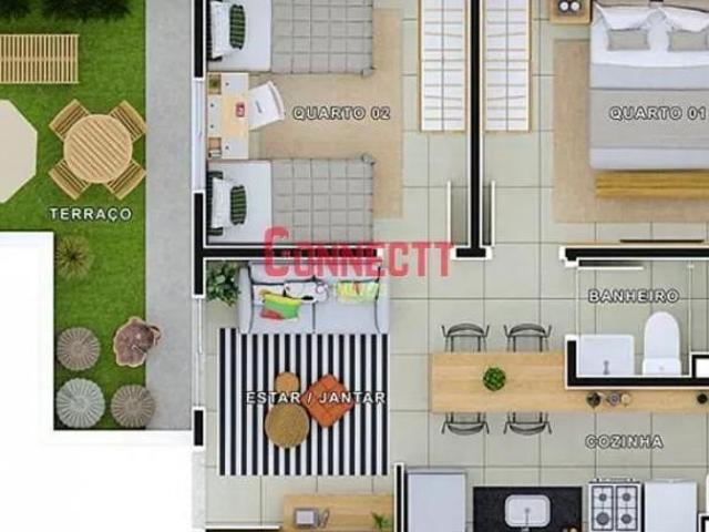 Lançamento ! Apartamento com 2 dormitórios à venda com 39, 45 e 57 m² A partir de R$ 195.000 Par