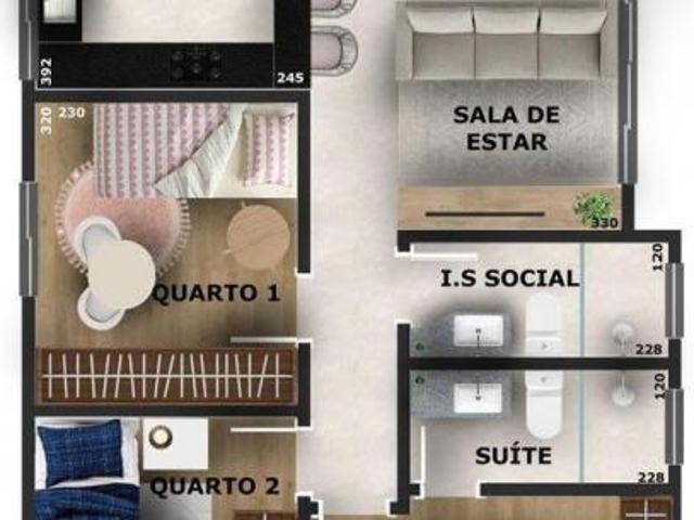 Lançamento apartamento com área privativa no Bairro Planalto BH
