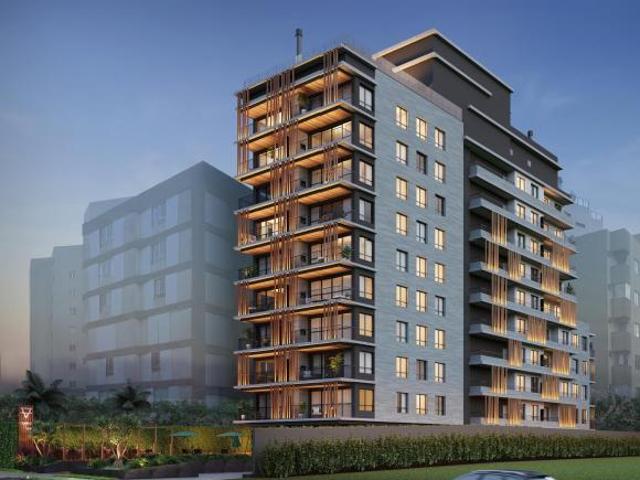 Lançamento apartamento flexível 1 quarto sacada churrasqueira 54m² Batel