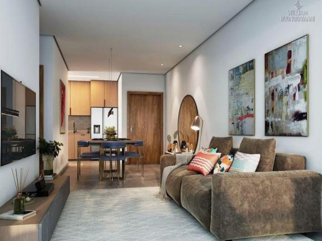 Lançamento Boqueirão Praia Grande 2 quartos 1 Suíte 2 vagas priv 1 Box Privado