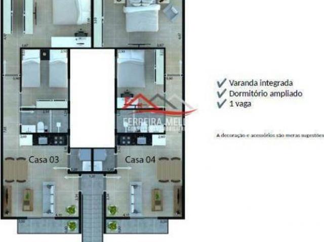 Lançamento Casa com 2 dormitórios à venda por R$ 259.000 Jardim Alegria Francisco Morato/SP