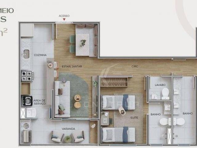 LANÇAMENTO CASA PRADO RESIDENCE RIVA: APARTAMENTO DE 69m², 2 QUARTOS, 2 SUÍTES E VARANDA GOURMET