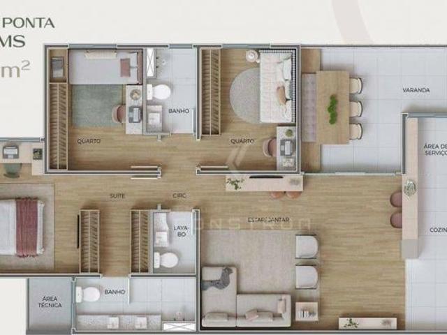 LANÇAMENTO CASA PRADO RESIDENCE RIVA: APARTAMENTO DE 96m², 3 QUARTOS, 1 SUÍTE E VARANDA GOURMET