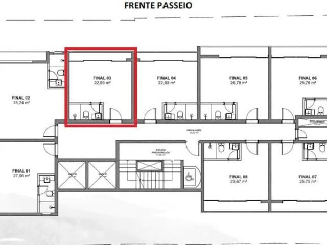 Lançamento Centro Studios com 22,93m² Prox. ao Centro civico