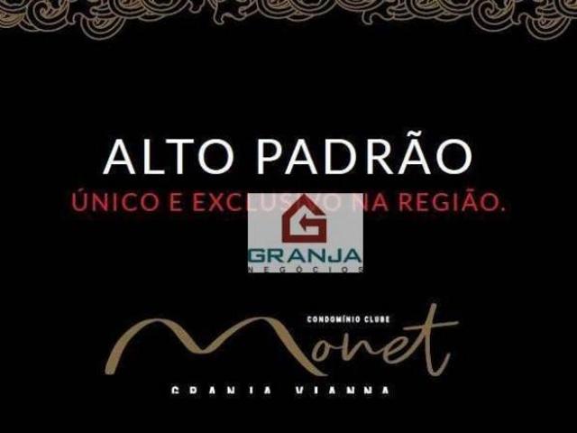 LANÇAMENTO Cond. MONET ALTO PADRÃO na Granja Viana! Apto. 77 m² 2 vagas por R$670.000,00