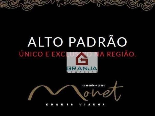 LANÇAMENTO Cond. MONET ALTO PADRÃO na Granja Viana! Apto. 77 m² 2 vagas por R$670.000,00