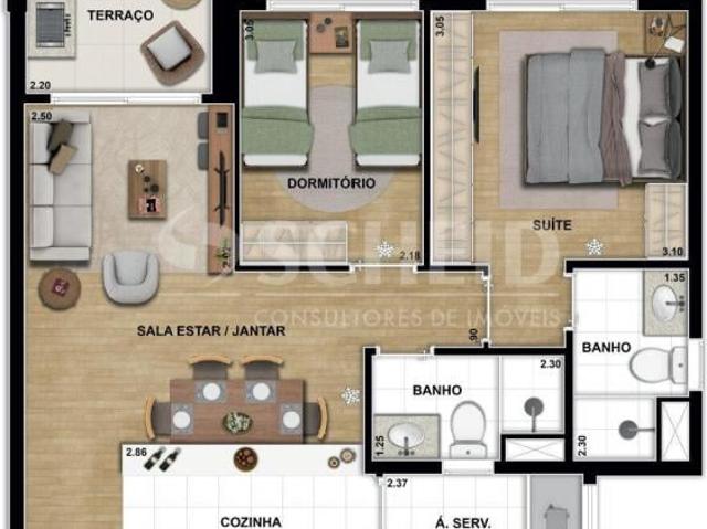 Lançamento de Apartamento de 63m² na Vila Santa Catarina Empreendimento C290