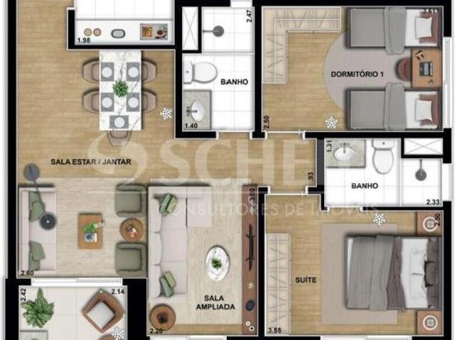 Lançamento de Apartamento de 86m² na Vila Santa Catarina Empreendimento C290
