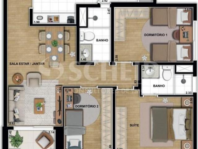 Lançamento de Apartamento de 86m² na Vila Santa Catarina Empreendimento C290