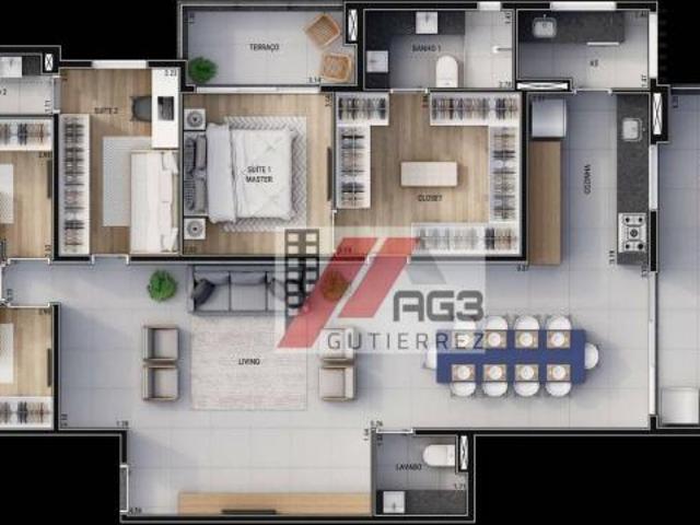 Lançamento de apartamentos com 4 dormitórios, 2 suítes, 4 vagas, varanda gourmet e lazer no rooftop