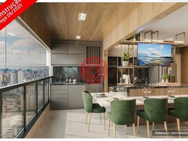 Lançamento  entrega em 09/2025. Apto de 59m2, 2 quartos 1 suíte, varanda gourmet, 1 vg e lazer com