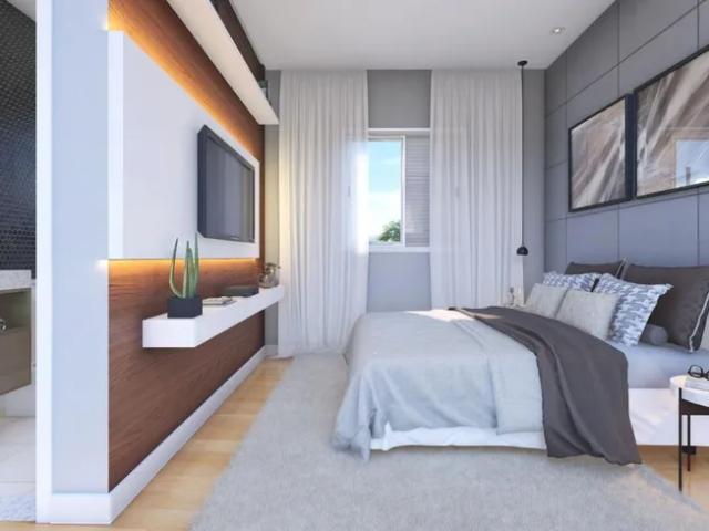 Lançamento Residencial Galena, Apartamentos 55m2, 2 Dormitórios, 1 Suíte, Varanda Gourmet, Cozinha A