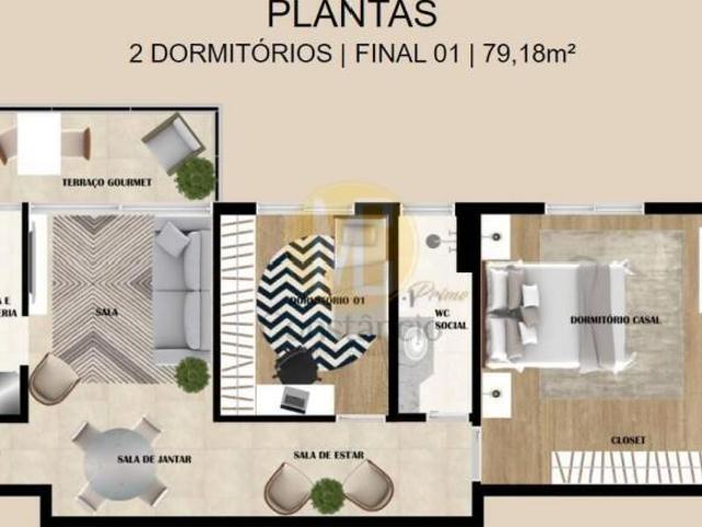 Lançamento Residencial Santarém 2 e 3 Dormitórios Parque Industrial