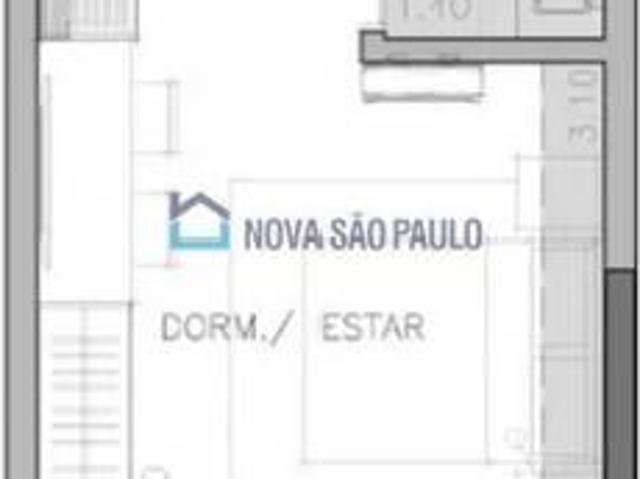 Lançamento Studio com 1 quarto, 1 banheiro e 1 vaga