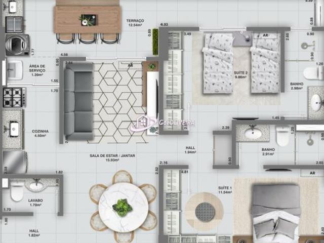 LANÇAMENTO 2 DORMITÓRIOS 1 E 2 SUITES NA AVIAÇÃO PRAIA GRANDE SP