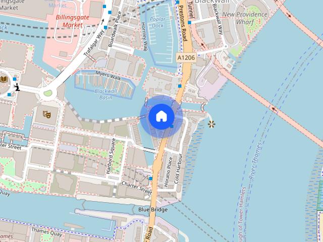 Lancaster Drive, Canary Wharf, London, E14