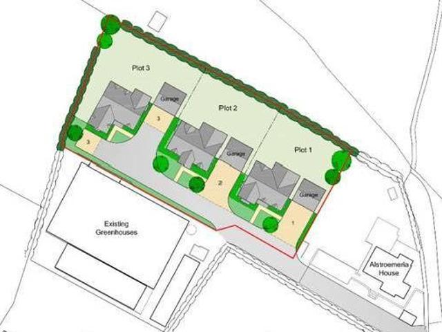 Land for sale in Kentrev Nursery Development Site for three dwellings Llangrove RossonWye Heref