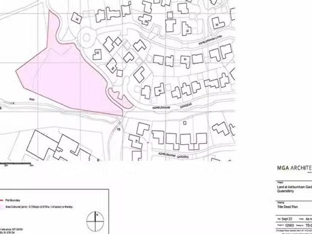 Land For Sale In, Land At Ashburnham Gardens, South Queensfer.