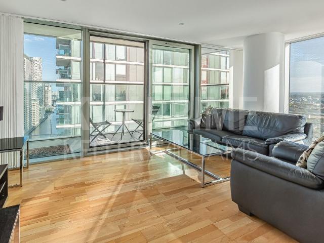Landmark West Tower, Canary Wharf, London E14, 2 bed flat to rent, £3,500 pcm | PrimeLocation