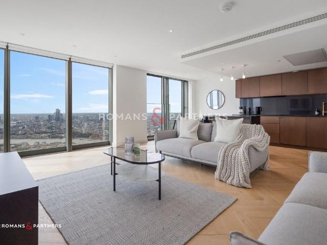 Landmark Pinnacle, Canary Wharf E14, 3 bed flat to rent, £5,500 pcm | PrimeLocation