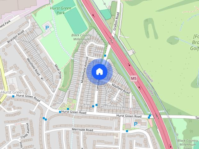 Lansdowne Road, Hurst Green, Halesowen