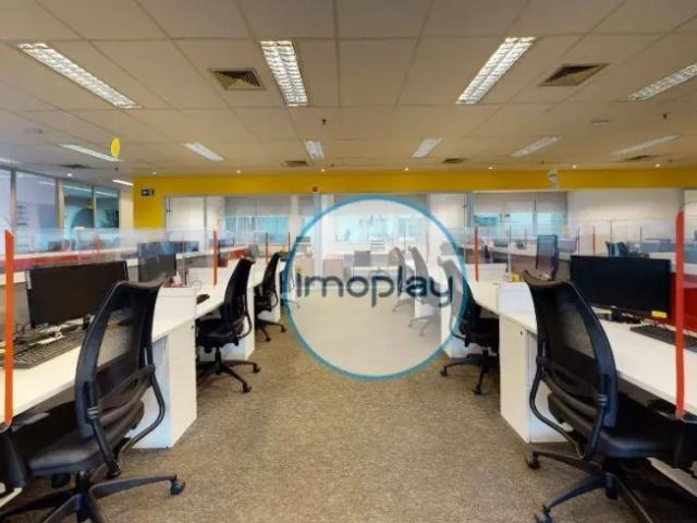 Laje corporativa mobiliada com 1295 m² 30 vagas Brooklin ao Lado do Shopping Morumbi