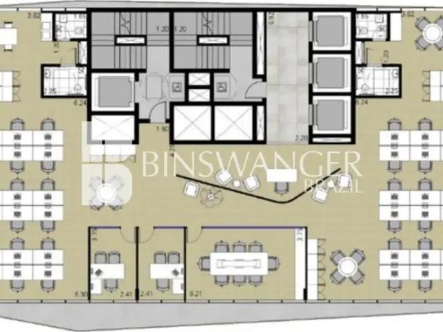 Laje Corporativa de 3.696m² para á Locação Itaim Bibi