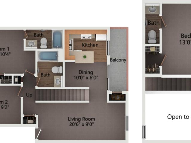 Lake Marina 3 Bedroom Apartment for Rent at 9515 Shoreland Ln, Indianapolis, IN 46229