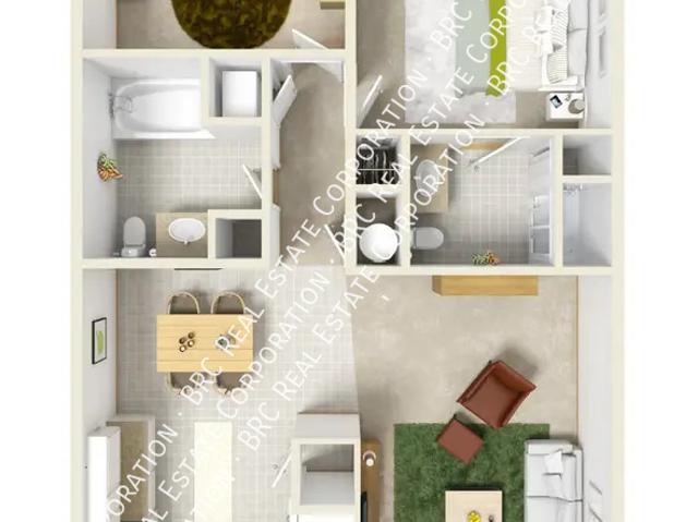 Lakeside Villas, 2x2 Lower, 2x2 Lower