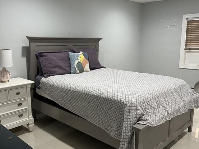 Large bright bedroom with private entrance