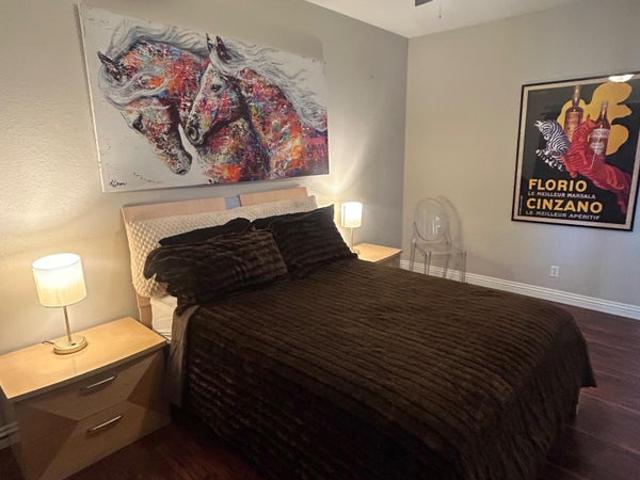 Large Bright Bedroom with TV Netflix, Hulu, And A