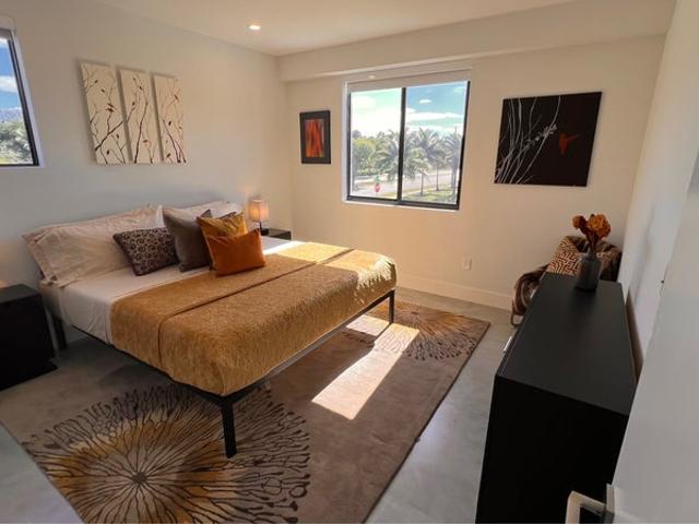 Large finished modern bedroom